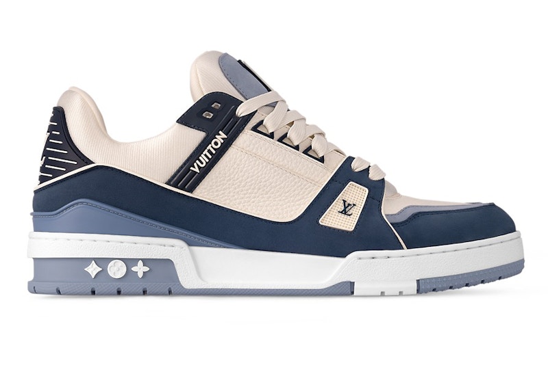 Louis Vuitton LV Trainer Blue Beige Men's - 1ABLUR - US