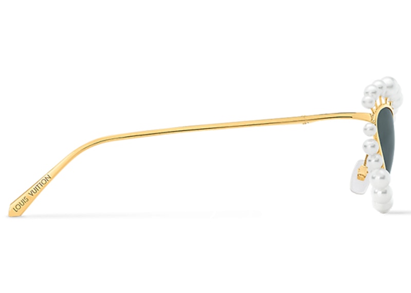 Louis Vuitton LV Wire Pearls Sunglasses Gold/Black Lenses (Z2393U) in ...