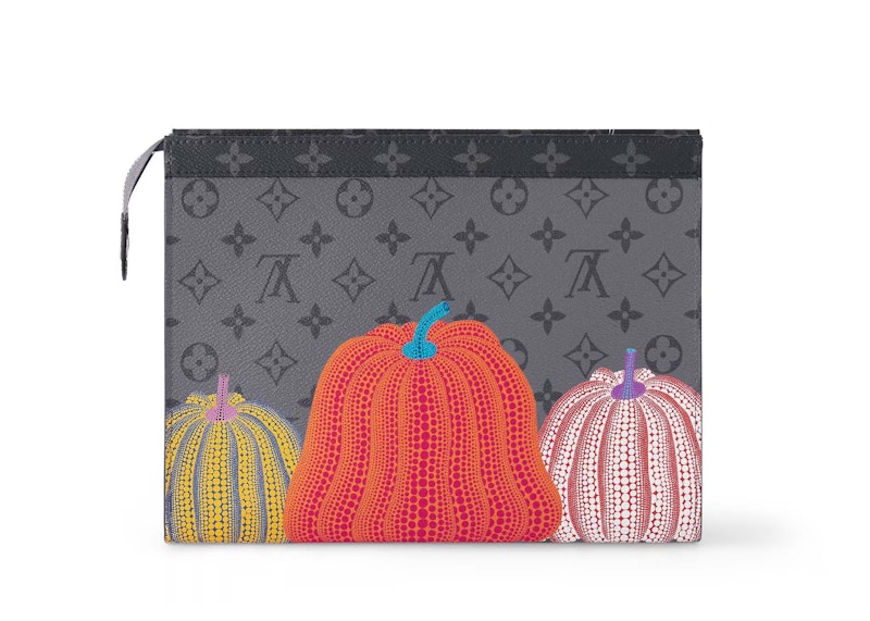 Louis Vuitton LV x YK Pochette Voyage Pumpkin Print in Monogram Eclipse ...