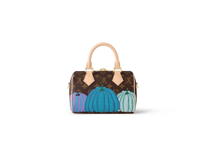 Louis Vuitton LV x YK Speedy Bandouliere 20 Pumpkin Print in Monogram ...
