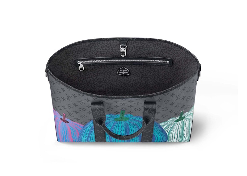 Louis Vuitton LV x YK Weekend Tote Pumpkin Print in Monogram Eclipse ...
