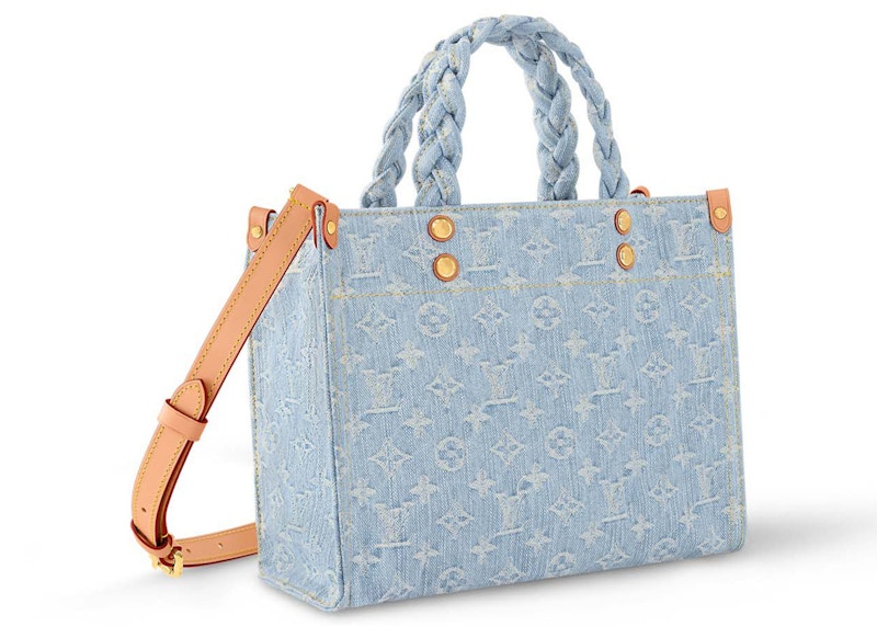 Louis Vuitton Let Go PM Sky Blue Denim in Cotton with Gold-tone - US