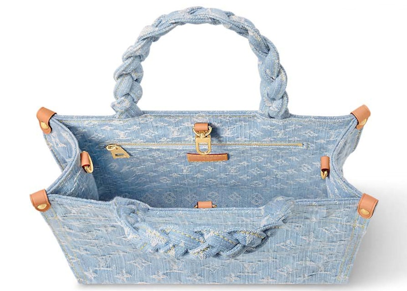 Louis Vuitton Let Go PM Sky Blue Denim in Cotton with Gold-tone - US