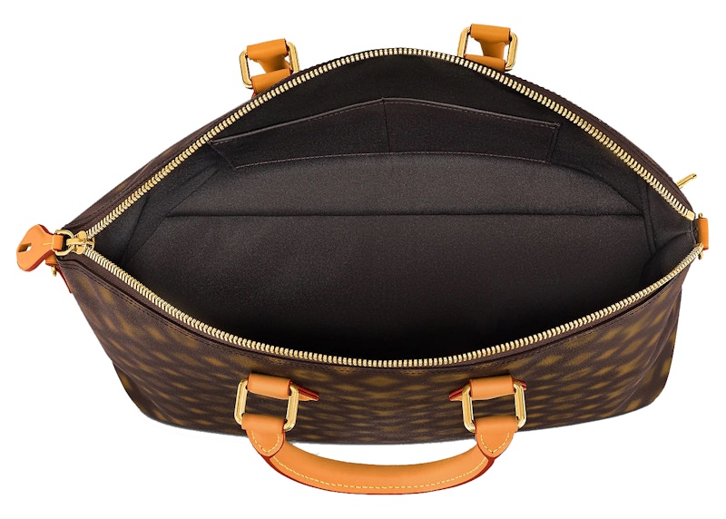 Louis Vuitton Lock It Blurry Monogram Brown in Coated Canvas/Cowhide ...