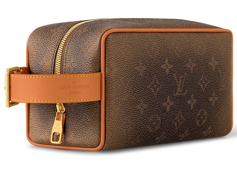 Louis Vuitton Locker Dopp Kit Monogram Dust in Canvas with Gold-tone - US