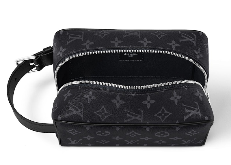 Louis Vuitton Locker Dopp Kit Monogram Eclipse Canvas in Canvas with ...