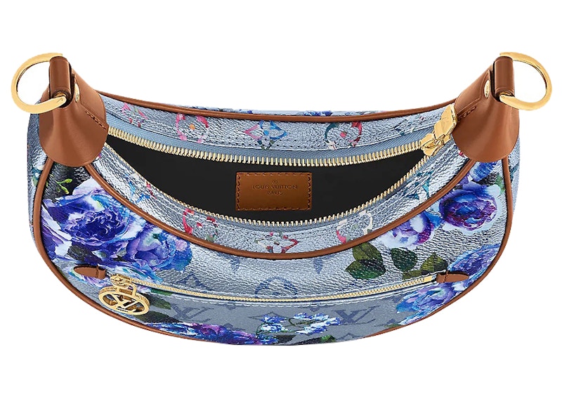 Louis Vuitton Loop Bag Floral Pattern Blue in Coated Canvas/Leather ...