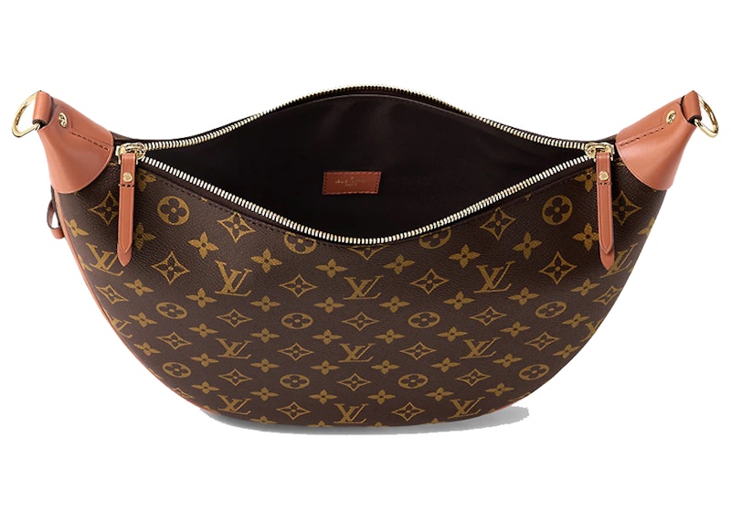 Louis Vuitton Loop Hobo Monogram Canvas Brown in Coated Canvas with ...