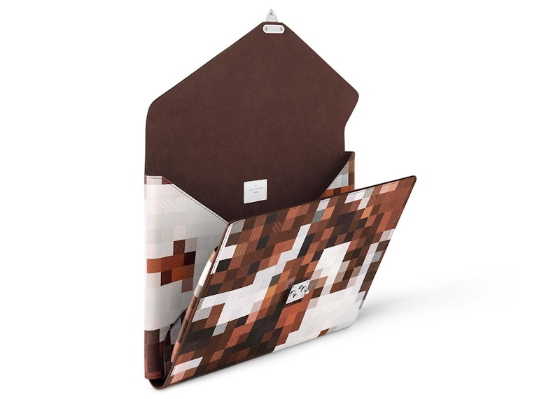 Louis Vuitton Mark Folder Cowmooflage Brown in Canvas with Brass-tone - US