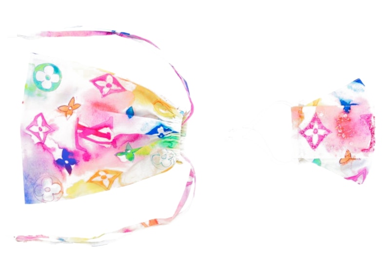 Louis Vuitton Mask Cover Monogram Watercolor in Cotton - US