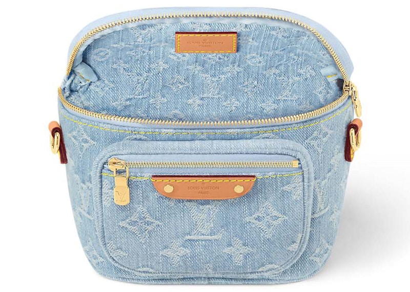 Louis Vuitton Mini Bumbag Sky Blue Denim in Cotton with Gold-tone - US