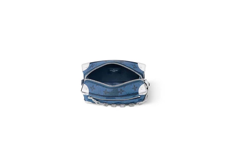 Louis Vuitton Mini Soft Trunk Abyss Blue in Coated Canvas with Silver ...