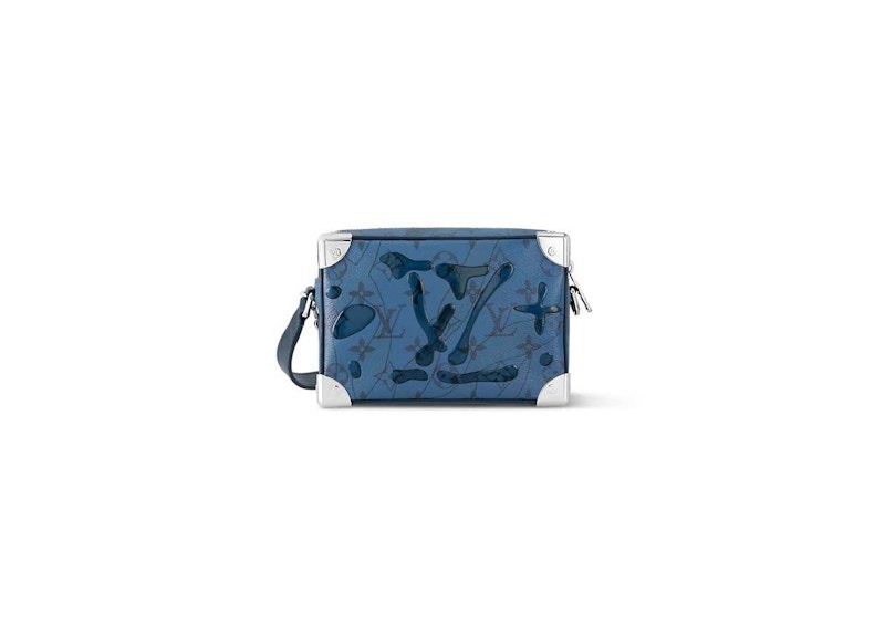 Louis Vuitton Mini Soft Trunk Abyss Blue in Coated Canvas with Silver ...