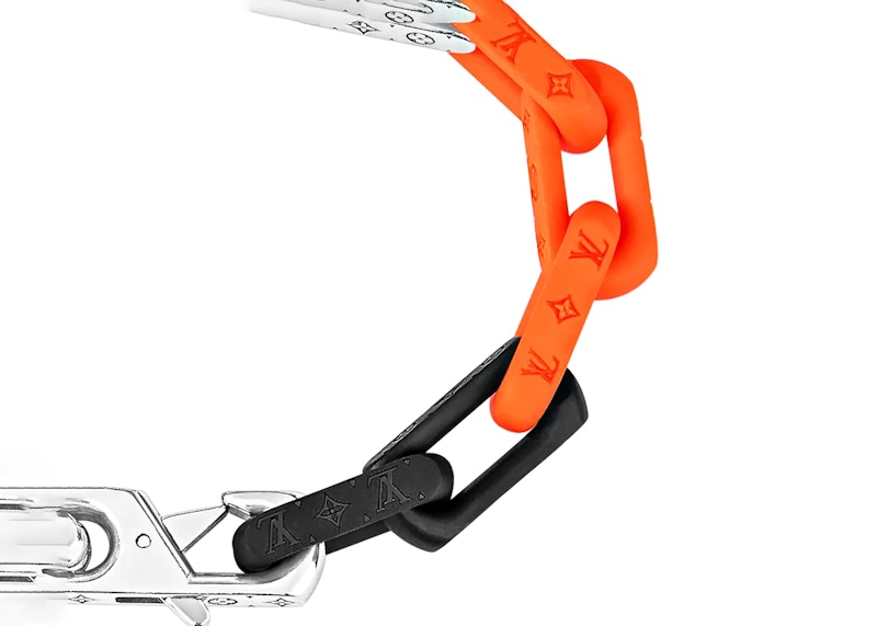 Louis Vuitton Monogram Chain Bracelet Silver in Silver Metal/Plexiglass ...