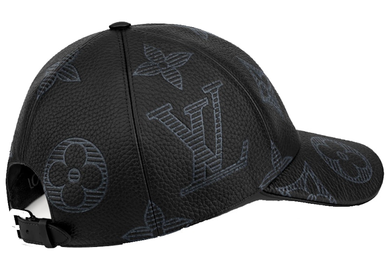 Louis Vuitton Monogram Shadow Oversized Cap in Taurillon Leather with ...