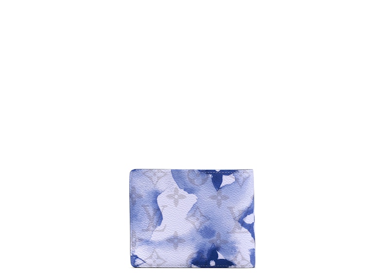 Louis Vuitton Multiple Wallet Watercolor Blue in Monogram Coated Canvas ...