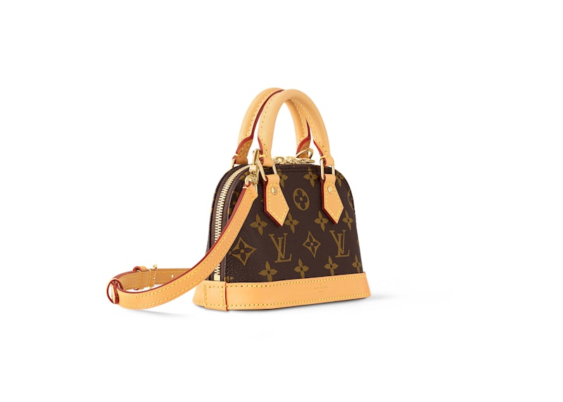 Louis Vuitton Nano Alma Monogram in Coated Canvas with Gold-tone - US