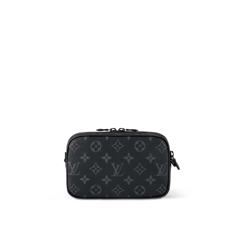 Louis Vuitton Nano Alpha Monogram Eclipse in Coated Canvas with Black ...