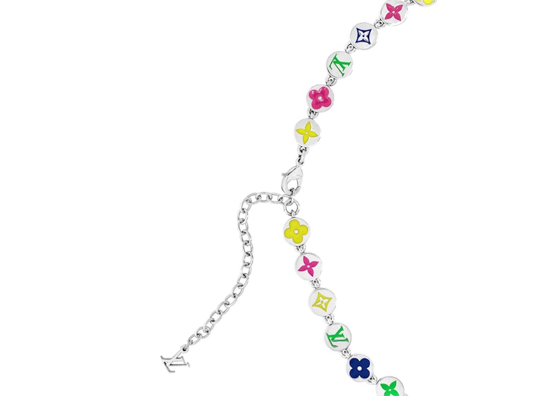 Louis Vuitton Necklace Monogram Colours Multicoloured in Enamel with ...