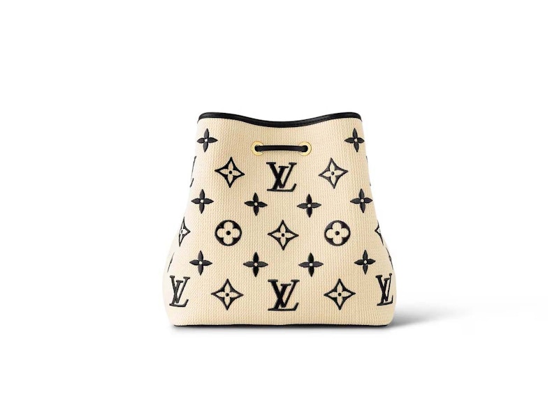 Louis Vuitton Neonoe MM Black in Lotus Cotton with Gold-tone - US