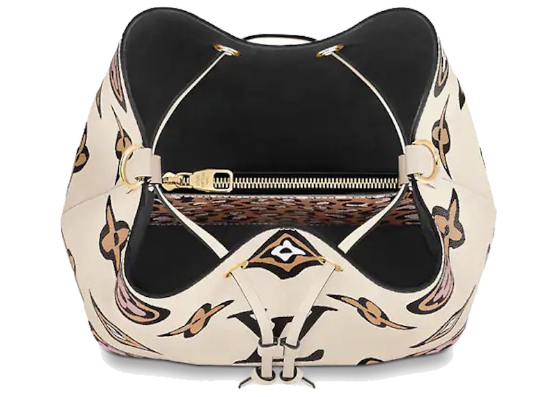 Louis Vuitton Neonoe MM Wild at Heart Cream in Coated Canvas with Gold ...