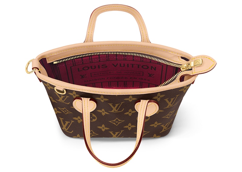 Louis Vuitton Neverfull BB Pink Peony in Coated Canvas with Gold-tone - US