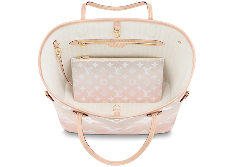 Louis Vuitton Neverfull Gradient Pastel MM Mist in Coated Canvas with ...