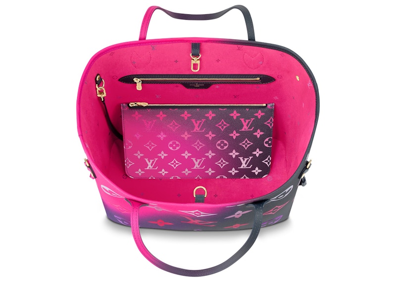 Louis Vuitton Neverfull MM Midnight Fuchsia in Coated Canvas with Gold ...