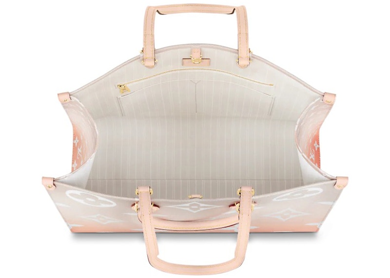 Louis Vuitton Onthego Gradient Pastel GM Mist Gray in Coated Canvas ...