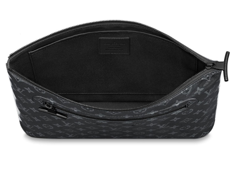 Louis Vuitton Pochette Cosmos Monogram Eclipse Black in Glazed Canvas ...