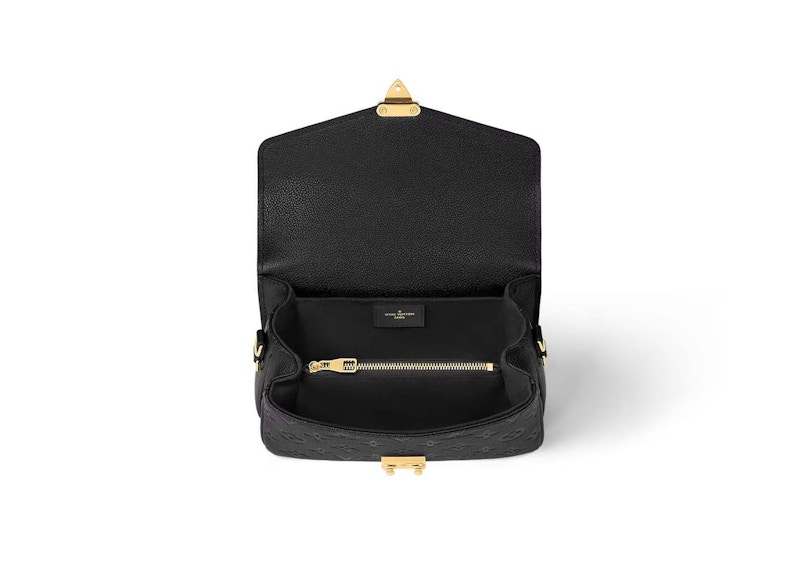 Louis Vuitton Pochette Métis East West Black in Embossed Supple ...