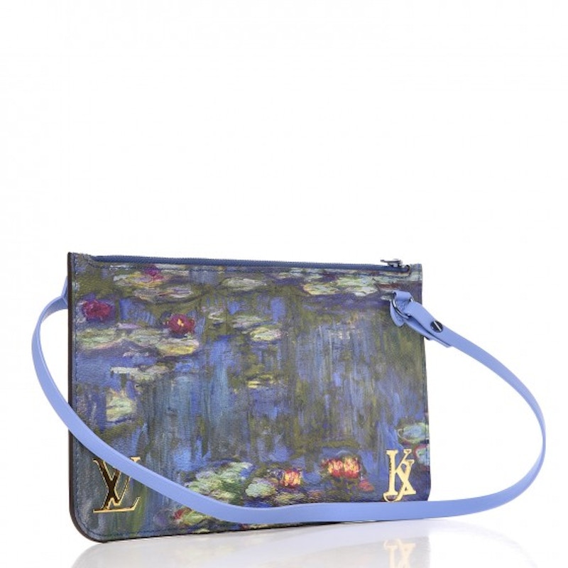 Louis Vuitton x Jeff Koons Pochette Claude Monet Masters MM Lavender ...