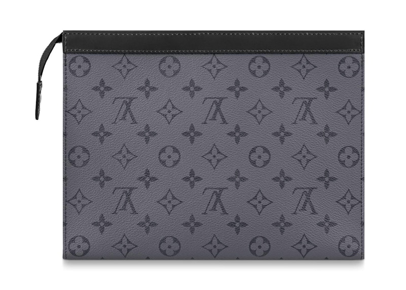 Louis Vuitton Pochette Voyage Monogram Eclipse Reverse MM Gray in ...