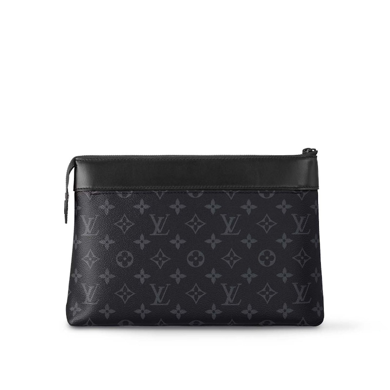 Louis Vuitton Pochette Voyage Souple Monogram Eclipse in Coated Canvas ...
