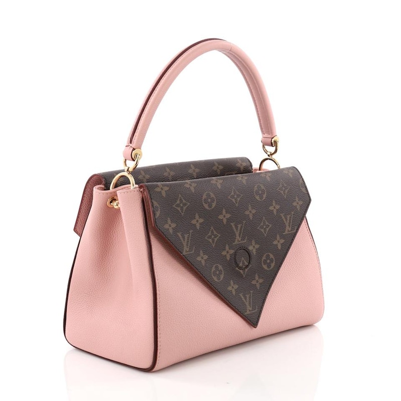 Louis Vuitton Shoulder Bag Double V Monogram Pink/Brown in Coated ...