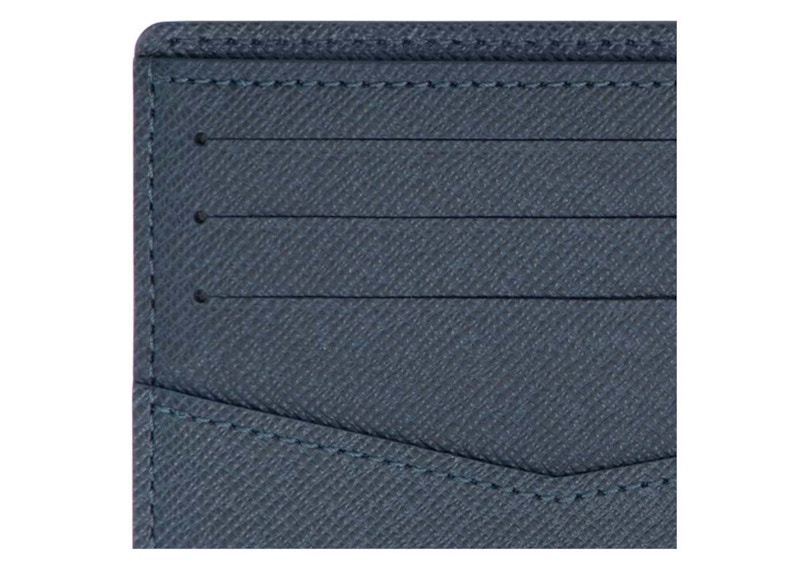 Louis Vuitton Slender Wallet Abyss Blue in Coated Canvas - US