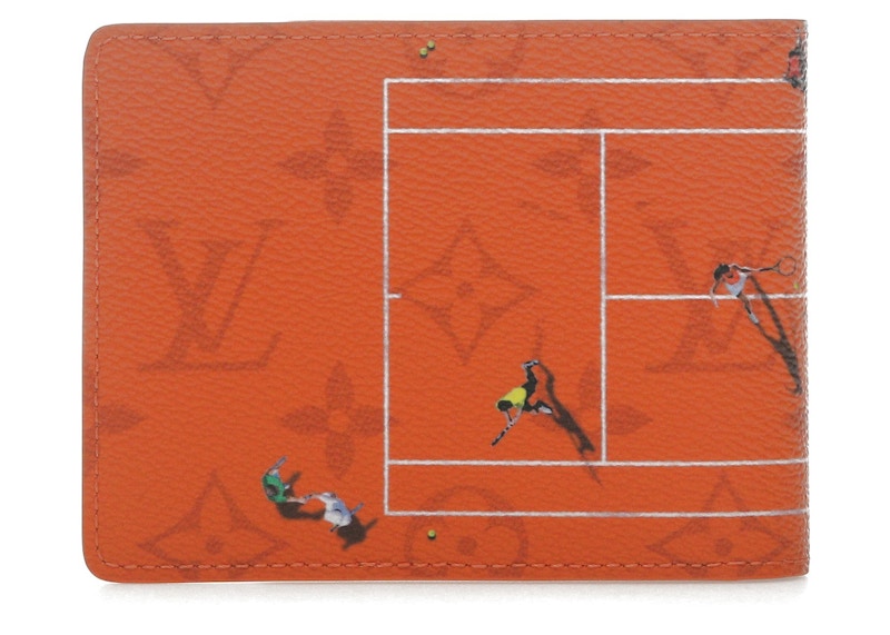 Louis Vuitton Tennis Slender Wallet Brick Red in Canvas - US