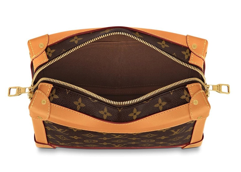 Louis Vuitton Soft Trunk Monogram Gold-tone Brown in Canvas/Leather ...