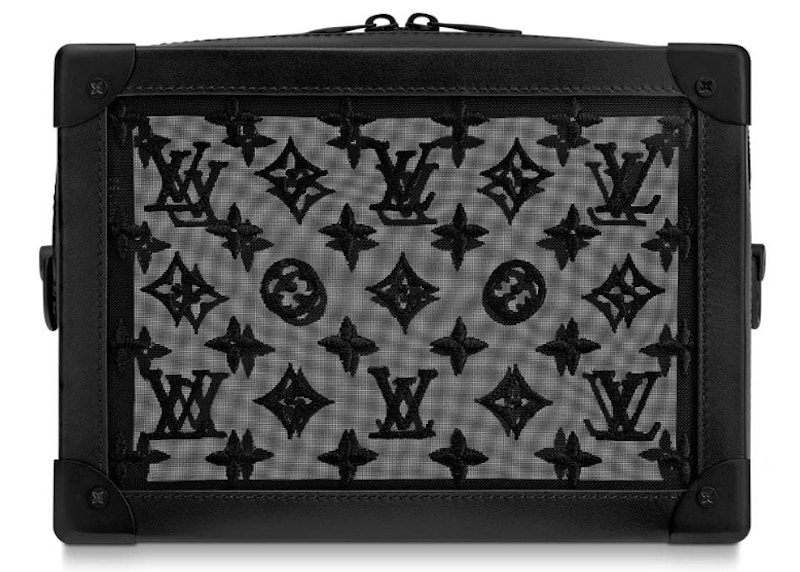 Louis Vuitton Soft Trunk Monogram Mesh Black in Mesh/Leather with Matte ...