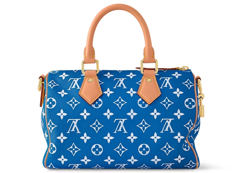Louis Vuitton Speedy P9 Bandoulière 25 Monogram Leather Blue in Soft ...
