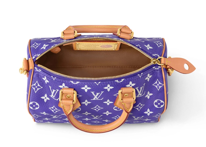 Louis Vuitton Speedy P9 Bandouliere 25 Amethyste in Calfskin with Gold ...