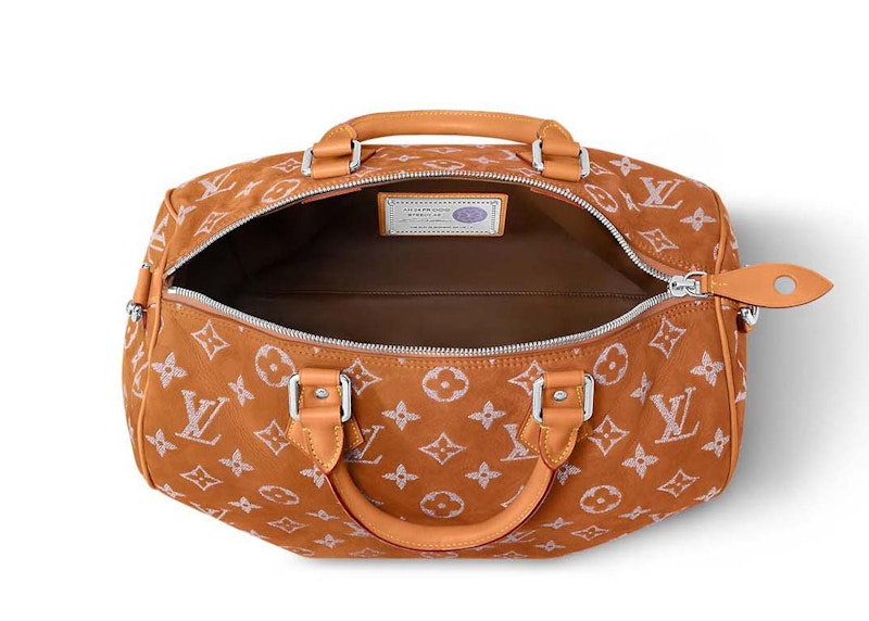 Louis Vuitton Speedy P9 Bandouliere 40 Nubuck in Calfskin with Gold ...