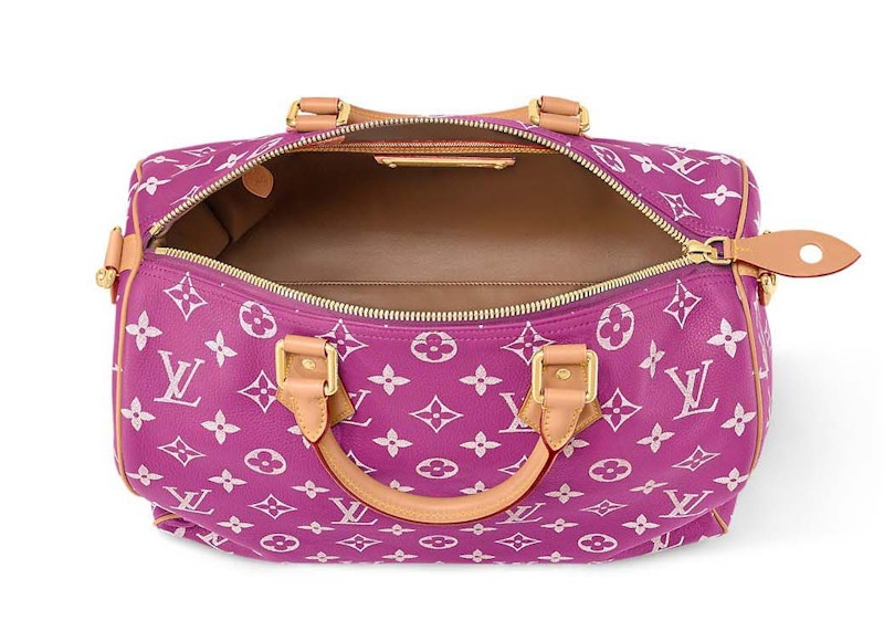 Louis Vuitton Speedy P9 Bandouliere 40 Pink Agate in Calfskin with Gold ...