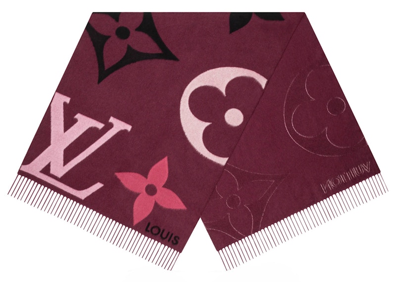 Louis Vuitton The Ultimate Scarf Bordeaux in Cashmere/Wool - GB