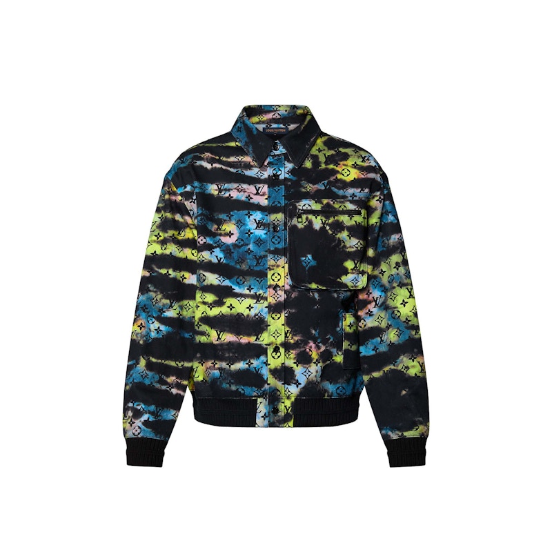 Louis Vuitton Upcycled Denim Blouson with Monogram Tie-Dye Louis Vuitton Upcycled Denim Blouson with Monogram Tie-Dye