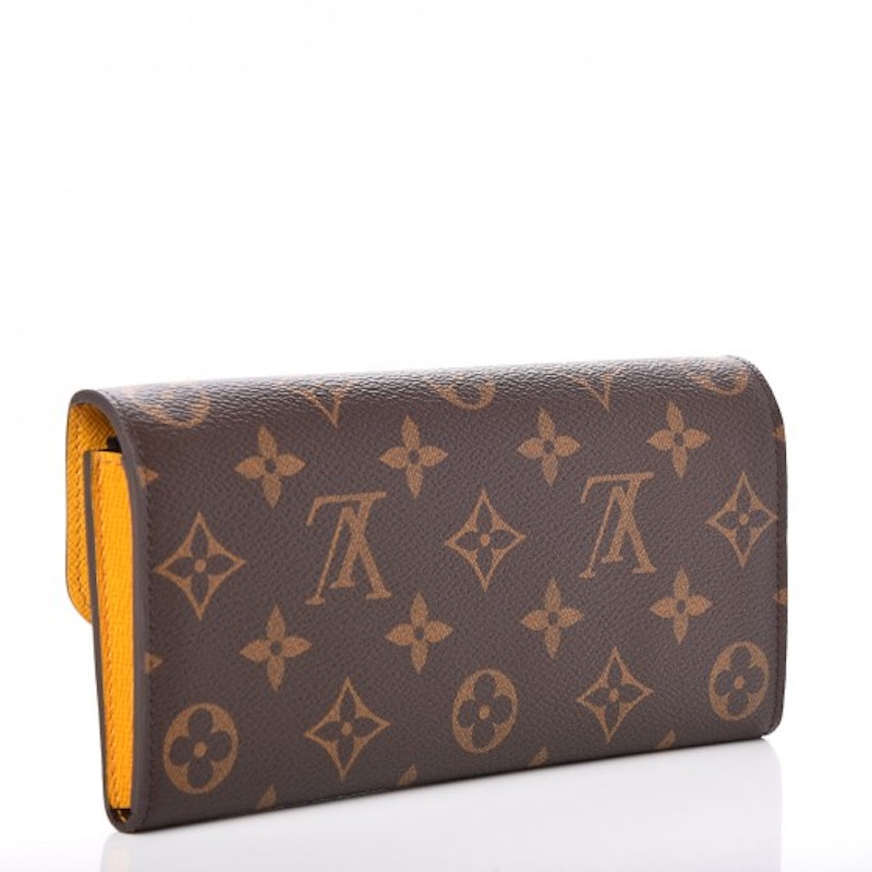 Louis Vuitton Emilie Wallet Yellow Gold | semashow.com