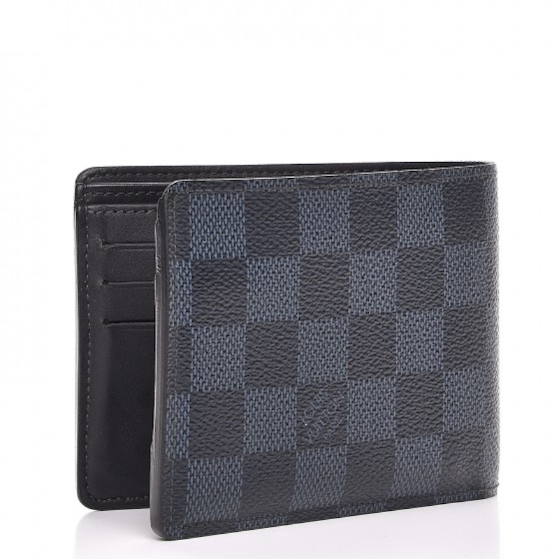Louis Vuitton Multiple Wallet Damier Cobalt Black in Canvas