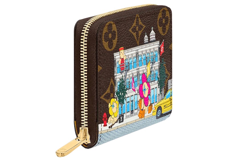 Louis Vuitton Zippy Coin Purse Vivienne Holiday Monogram Canvas/Pink in ...