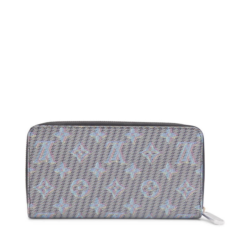 Louis Vuitton Zippy Wallet Monogram LV Pop Blue in Calf Leather with ...