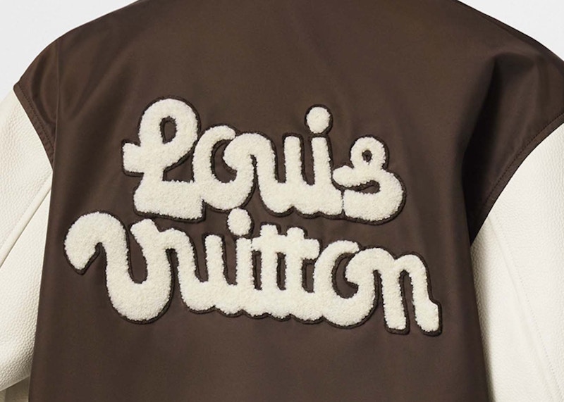Louis Vuitton by Tyler, the Creator Embroidered Varsity Jacket Brown ...
